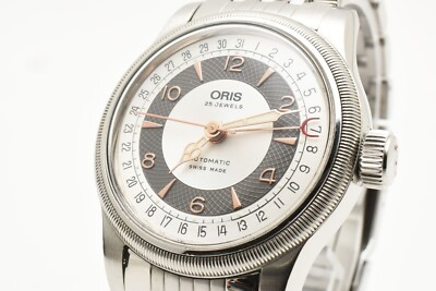 [Near MINT / Box] ORIS Big Crown Pointer Date 7551 Silver Men's ...