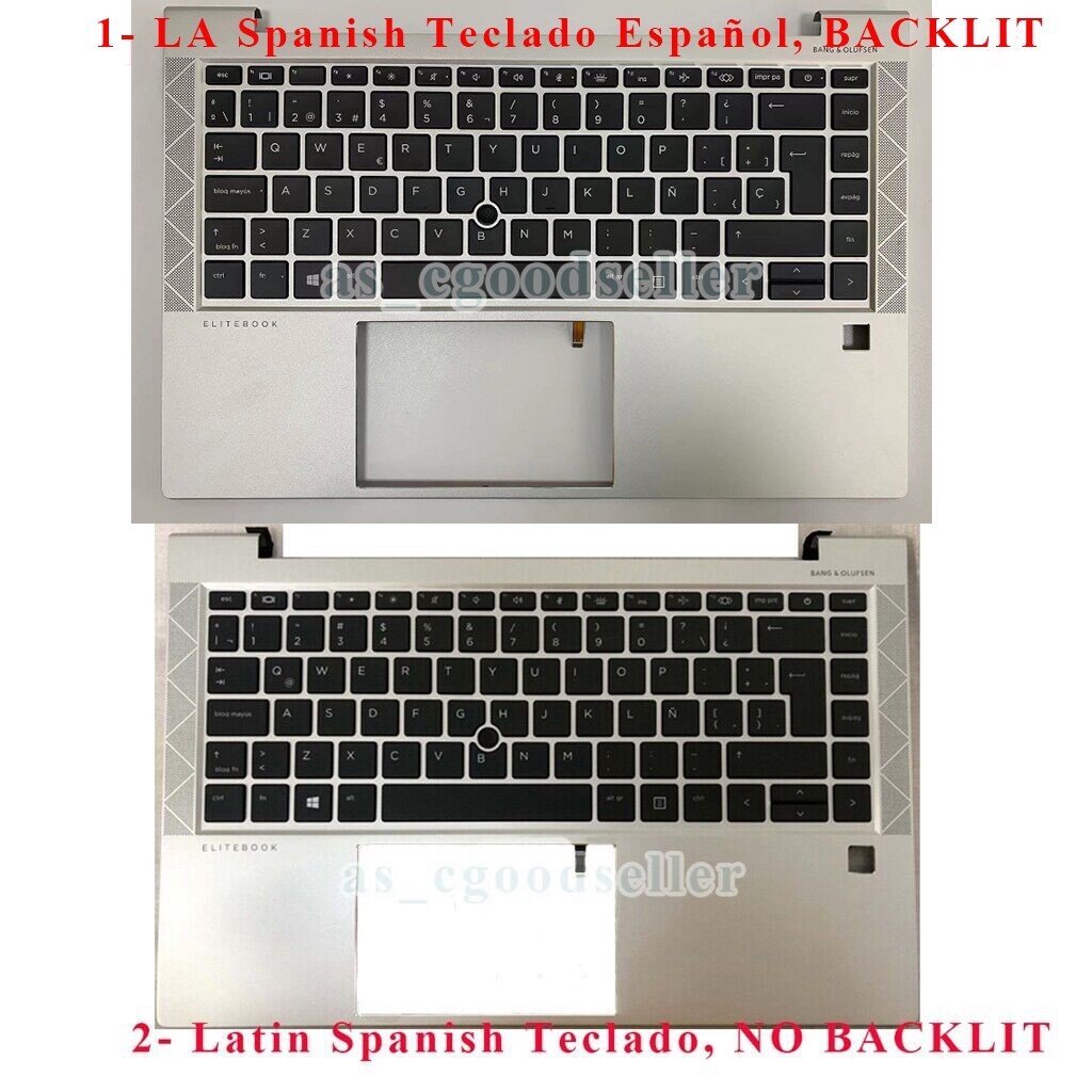 For HP ELITEBOOK 745 G7 745 G8 840 G7 840 G8 US Keyboard Latin Spanish ...