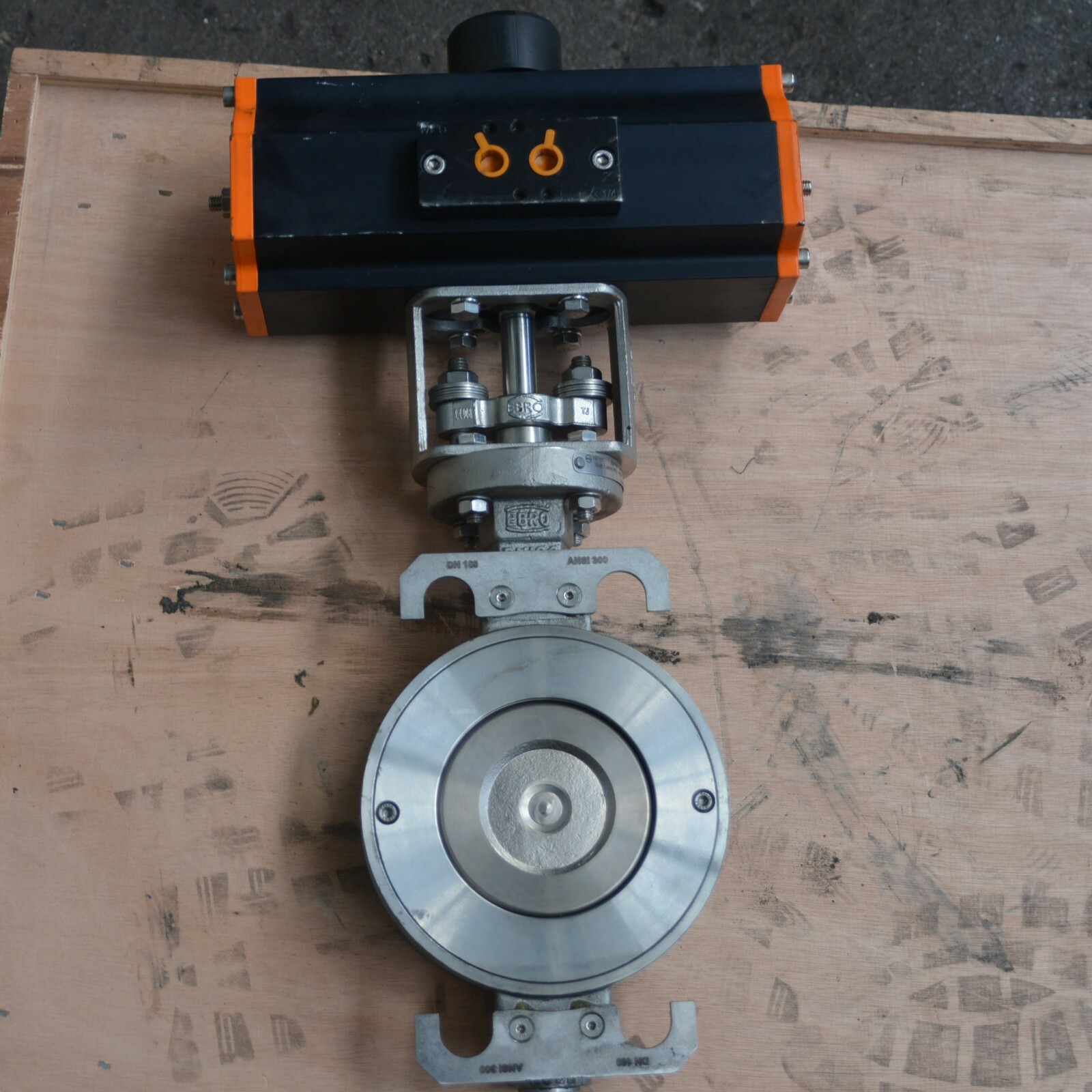 EBRO stainless Butterfly valve class 300 DN100 4" ARMATUREN EB8.1 SYD ...