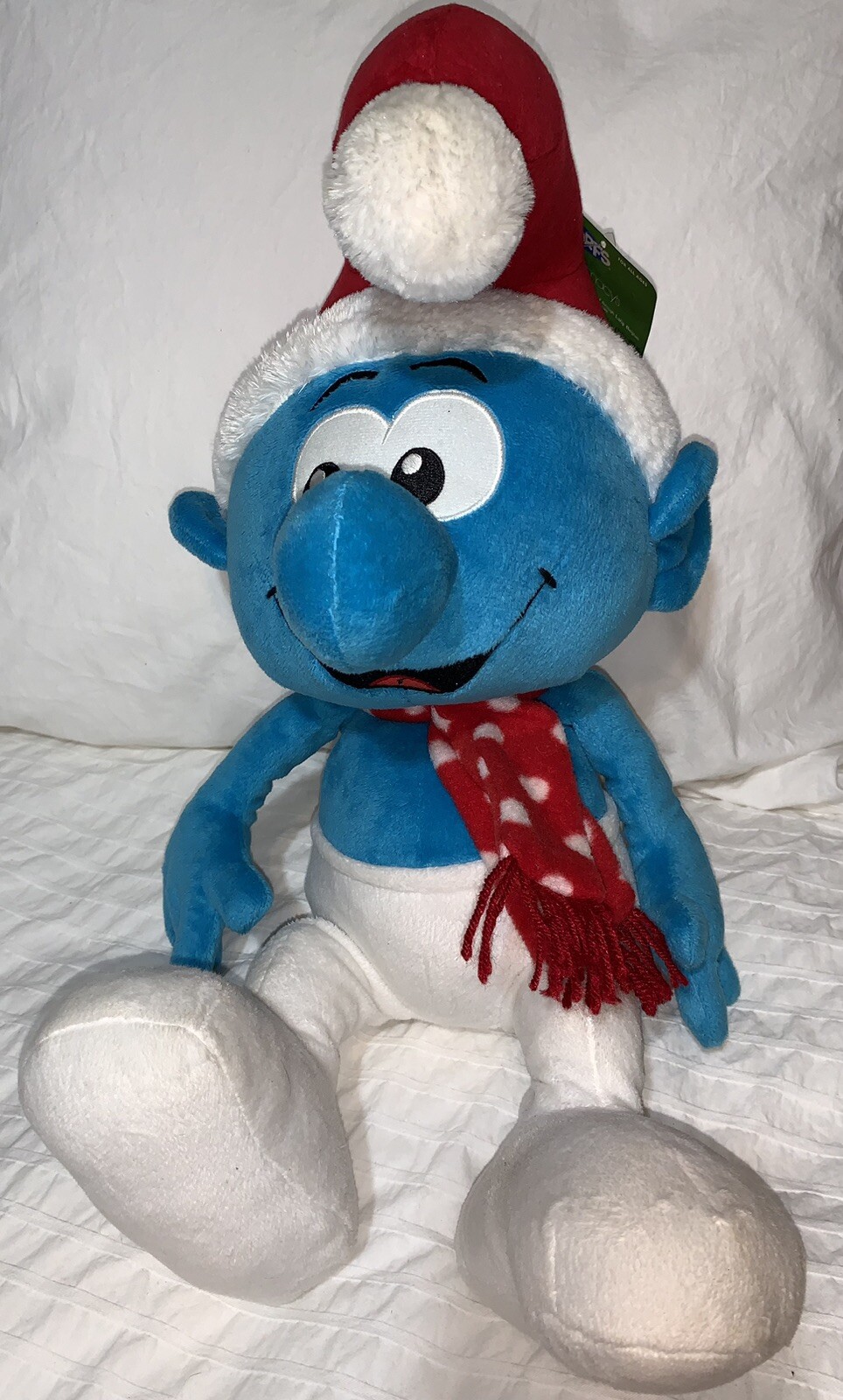 Smurf Macys Holiday Christmas Plush 2010 Large Stuffed Toy 21” (No Pals ...