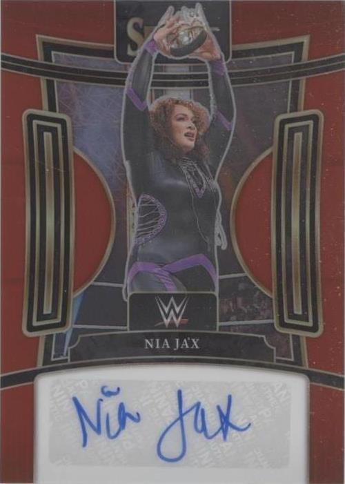 2024 Panini Select WWE - Signatures Nia Jax #SG-NJX Red Prizm /99 (AU ...