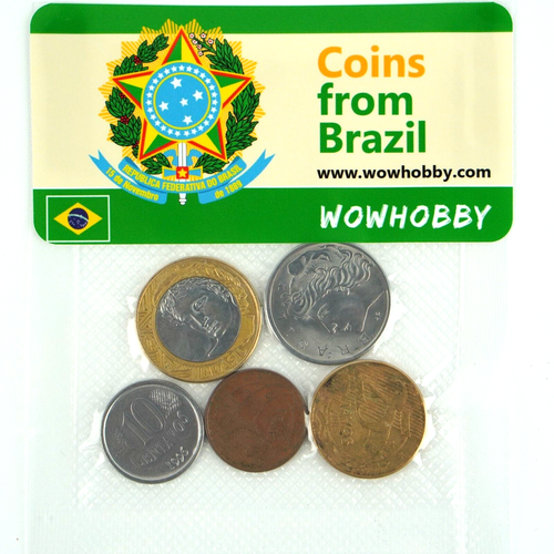 Collectible Brazilian Coin Set | 5 Unique Random Coins from Brazil | eBay