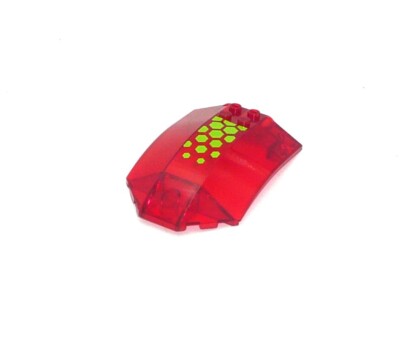 LEGO part 41751 Trans RED Cockpit Canopy 8x6x2 Curved Windscreen 70706 ...