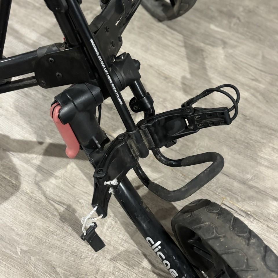 CLICGEAR Black 3-Wheel Golf Push Cart Foldable Walking Golf Cart | eBay