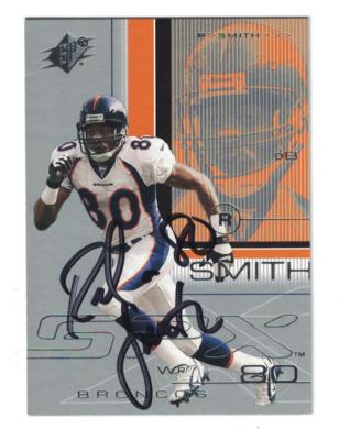 Rod Smith AUTOGRAPHED 2001 SPx FOOTBALL CARD SIGNED DENVER BRONCOS | eBay