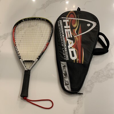 HEAD TITANIUM TI. FIRE XL RACQUETBALL RACQUET W/ 3-5/8” GRIP W/ CASE ...