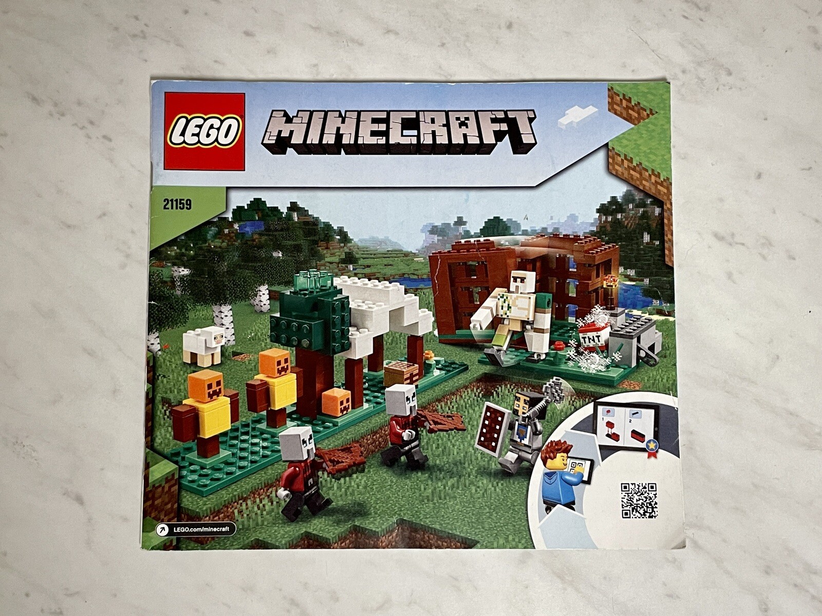 LEGO Minecraft: The Pillager Outpost (21159) Instruction Manual Booklet ...