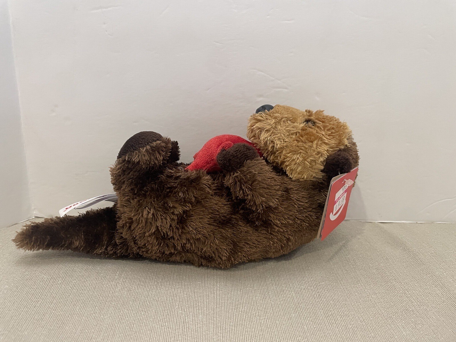 Aurora Sea Otter Otto Plush Brown Stuffed Animal Red Starfish Lovey Toy ...