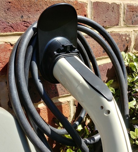 Lockable EV Cable Holder and Organizer for type 2 charging cable. Lock ...