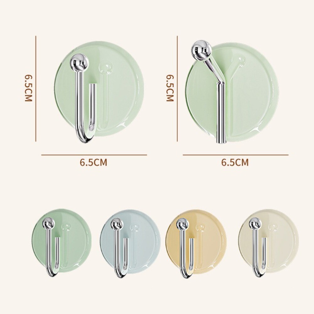 4pcs Wall Storage Wall Hook Non Punching Multi-purpose Hooks Bathroom ...