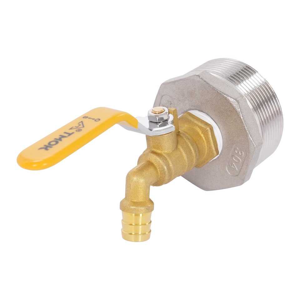 4x Drum Faucet Barrel Spigot, Stainless Steel Brass Barrel Faucet, for ...