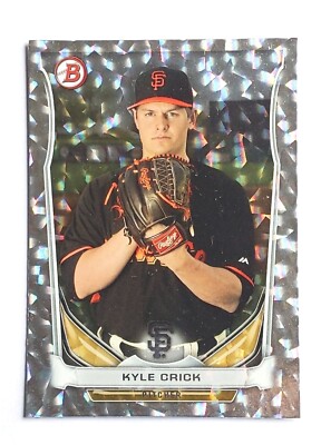 2014 Bowman Draft Kyle Crick Silver Ice Parallel #tp-63 Giants Rookie ...