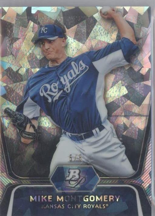 2012 Bowman Platinum - Prospects Mike Montgomery #BPP28 Atomic ...