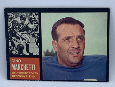 1962 Topps Football Gino Marchetti Colts #8 HOF Nice midgrade | eBay