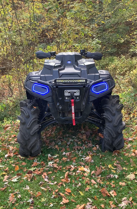 RGB Change LED Headlight Halo Rings for Polaris Sportsman 800 XP 900 ...