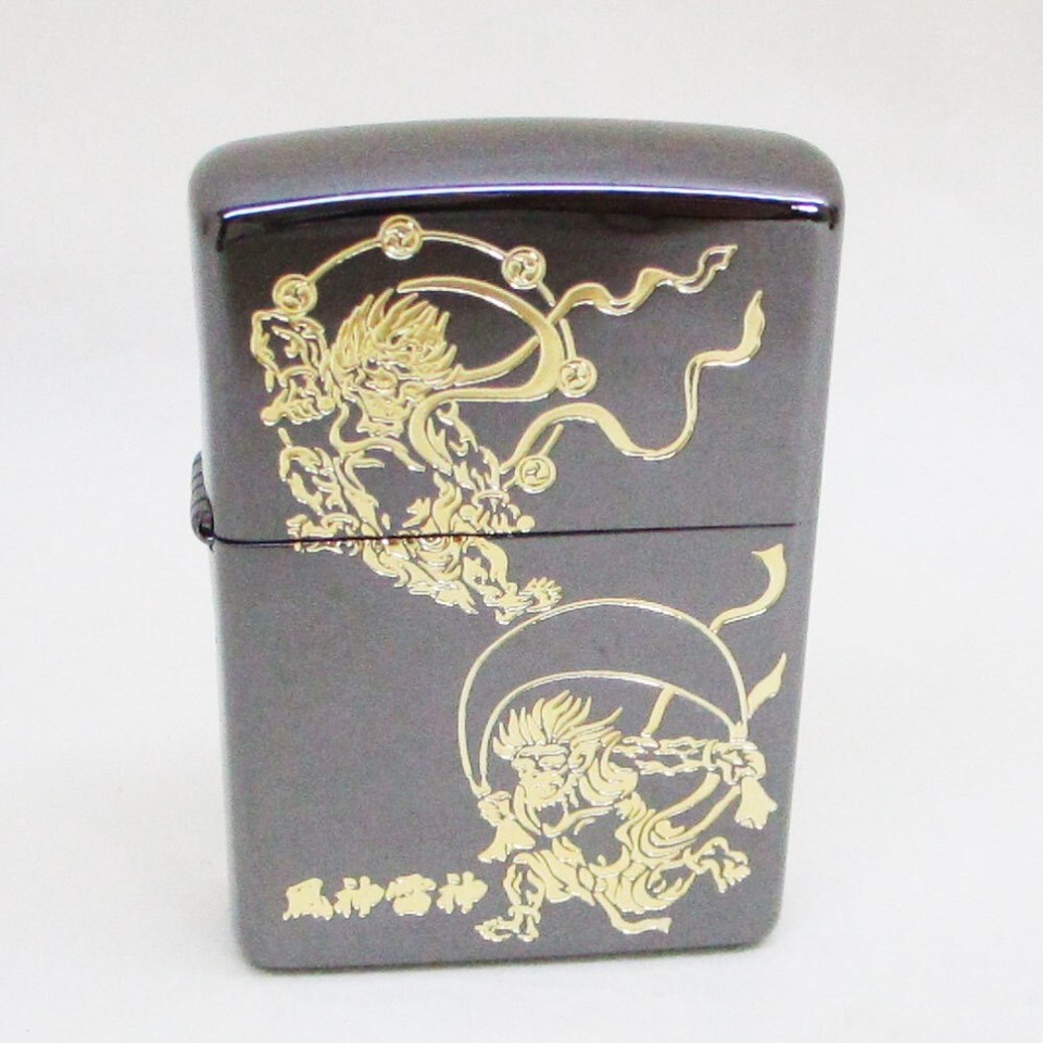 ZIPPO Oil Lighter USA Japanese Pattern Series Fujin Raijin 2FR-BK ...