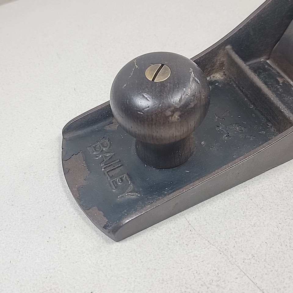 VINTAGE STANLEY BAILEY NO 6C CORRUGATED WOOD PLANE TYPE 11 W/ 3 PATENT ...