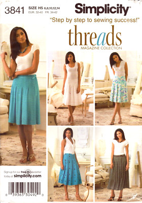 Simplicity 3841 ~ Skirts With Pleat Variations, Each In Two Lengths ...