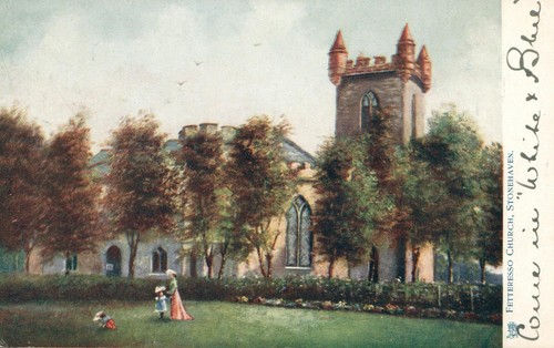 SCARCE ANTIQUE Tuck's Fetteresso Church Stonehaven POSTCARD to ...