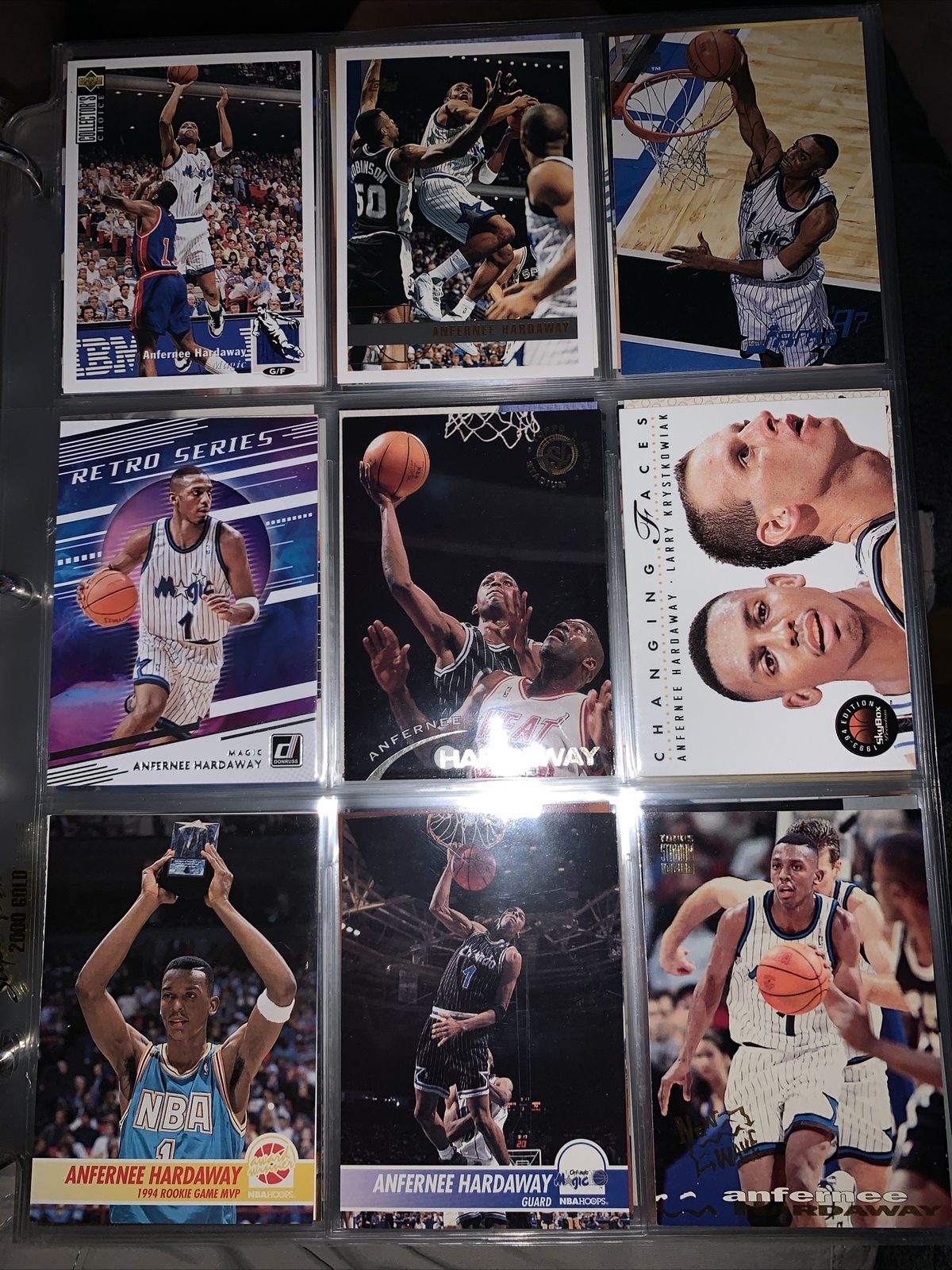 9 Card Lot Anfernee Hardaway Orlando Magic Suns Memphis State AL97 | eBay