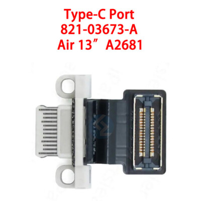 NEW White DC Jack USB-C Board Flex Cable 821-03673-A Macbook Air 13 ...