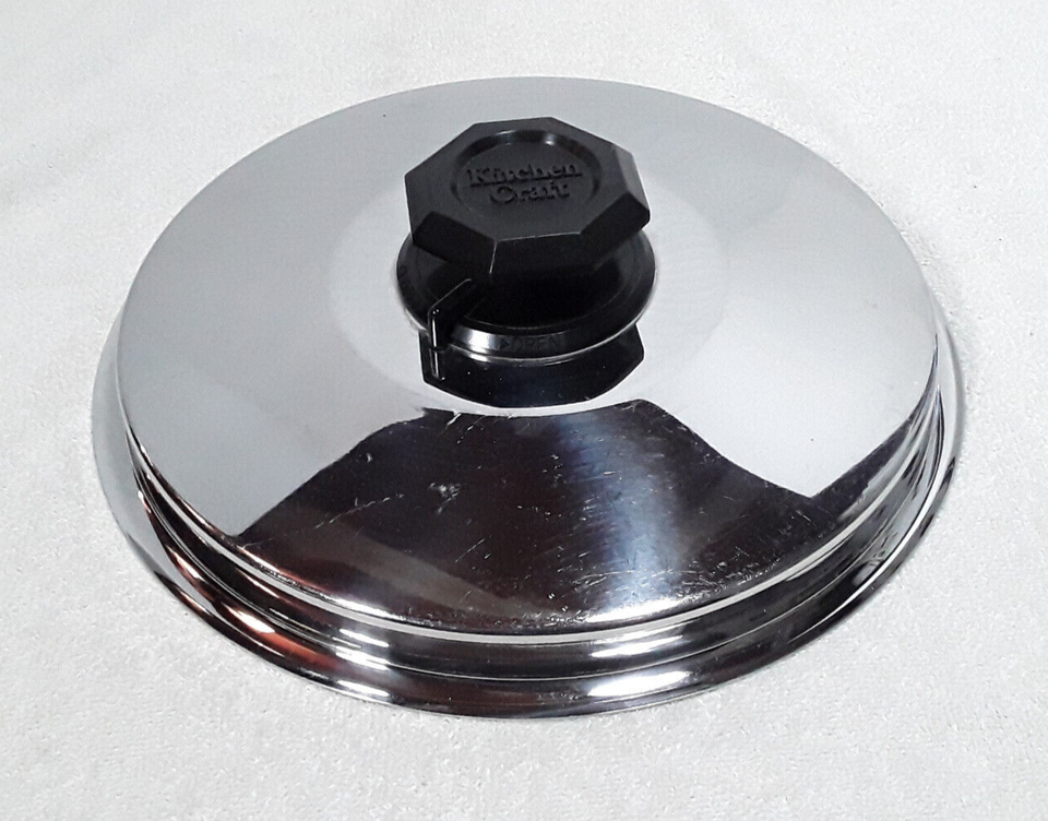 Kitchen Craft Electric Skillet Stainless Oil Liquid Core Ventable Lid ...