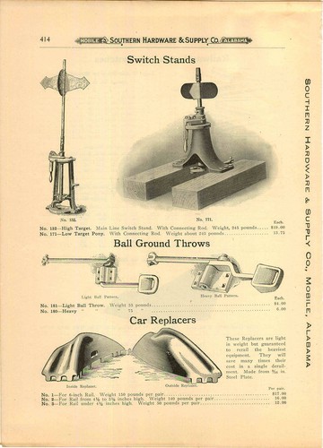 1910 PAPER AD Railroad Switch Stands Main Line High Target Low Pony ...