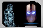 Iron Man Mouse Wireless Mouse Gaming Mouse gamer computer mice（Golden ...