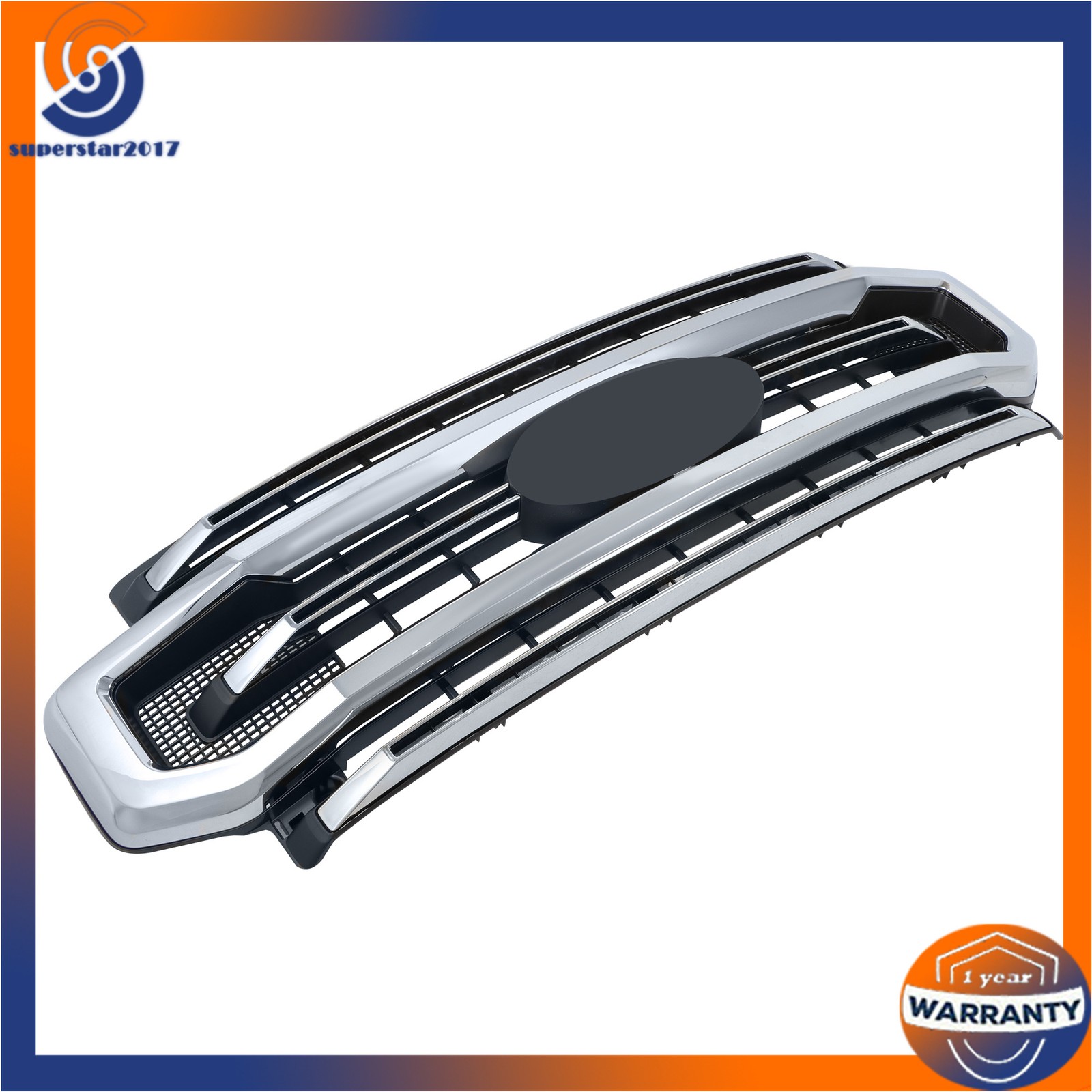 Front Bumper Grille Chrome For Ford F250 2020-2022 Platinum LC3Z-8200 ...