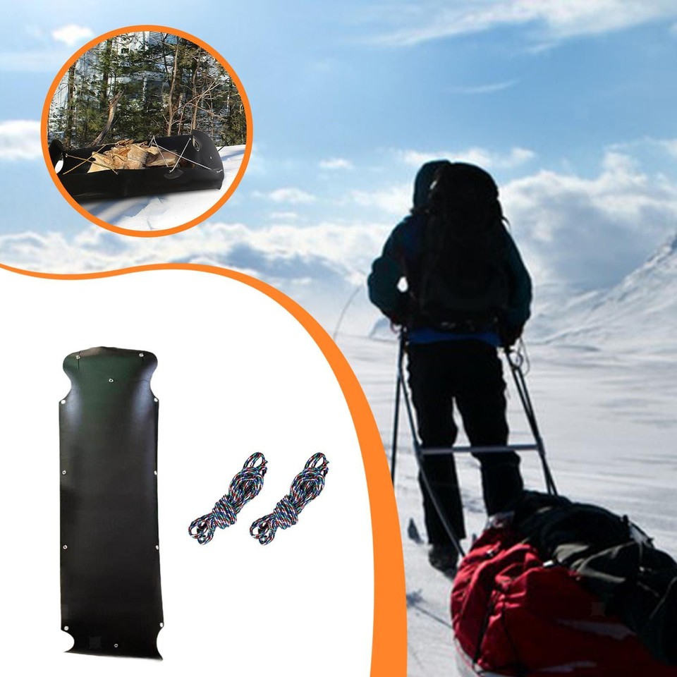 Deer Drag Sled Towing Sled Portable with Rope Thickened Cargo Pad Game ...