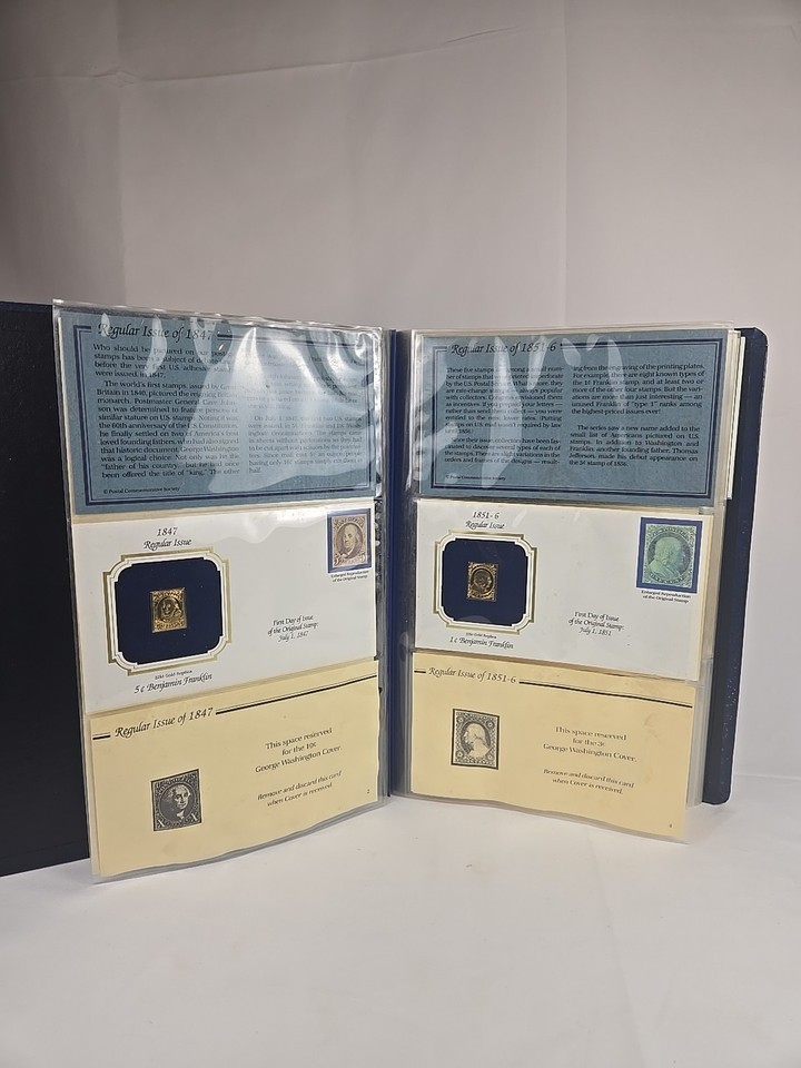 Golden Replicas of U.S. Stamps from Postal Commerative Society, 22K ...
