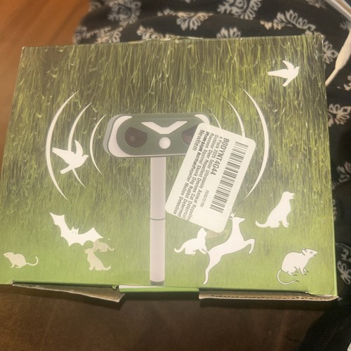 2 Pack Solar Ultrasonic Animal Repellent Dog Cat Skunk Deer Raccoon For ...