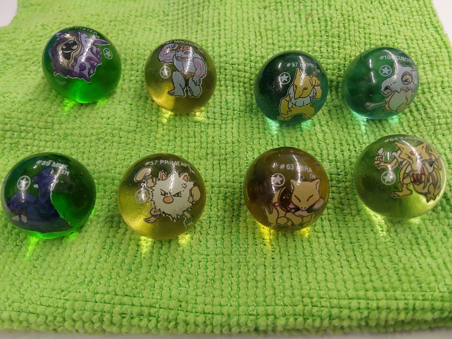 Pokemon Marble set Star Set Of 8 Toybiz | eBay