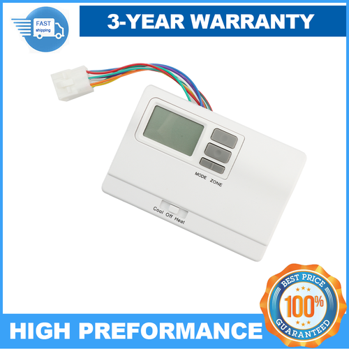 For Cooling Heating Battery Powered HVAC System Push Button Thermostat WallMount | eBay