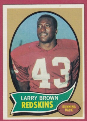 1970 Topps # 24 Larry Brown -- Redskins -- Box 726-556 | eBay