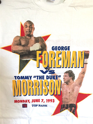 New Boxing Fight George Foreman vs Tommy Morrison T-Shirt S-4Xl US815 ...