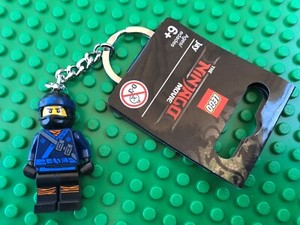 Lego Ninjago Movie JAY KEY CHAIN Keychain Minifigure Blue Ninja 853696 ...