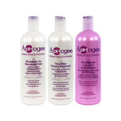 Aphogee Protein Treatment & Leave-In Conditioner & Damaged Hair Shampoo ...