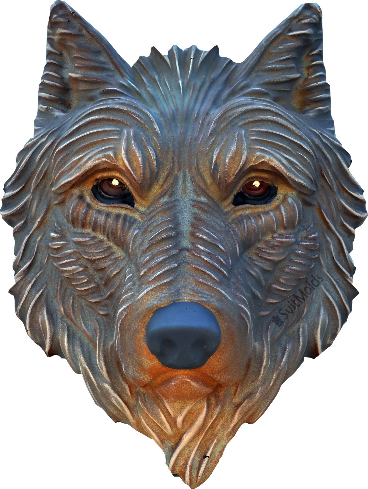 Mold Wolf 2D DIY Plaque Concrete Plaster Mould Form Wolf Face D88 | eBay