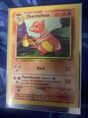 CHARMELEON - Base Set - 24/102 - VERY RARE! - Pokemon Card - Unlimited ...