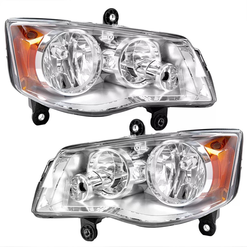 2pcs Headlights For 2011-2018 Dodge Grand Caravan Headlamp CH2502192 ...