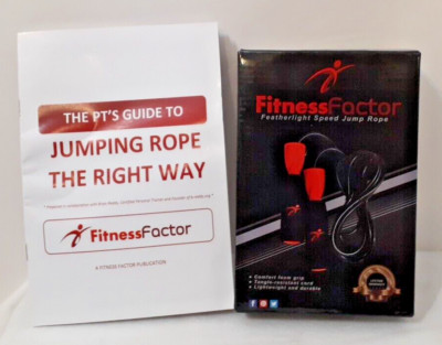 Fitness Factor Featherlight Speed Jump Rope + Carrying Pouch NIB | eBay