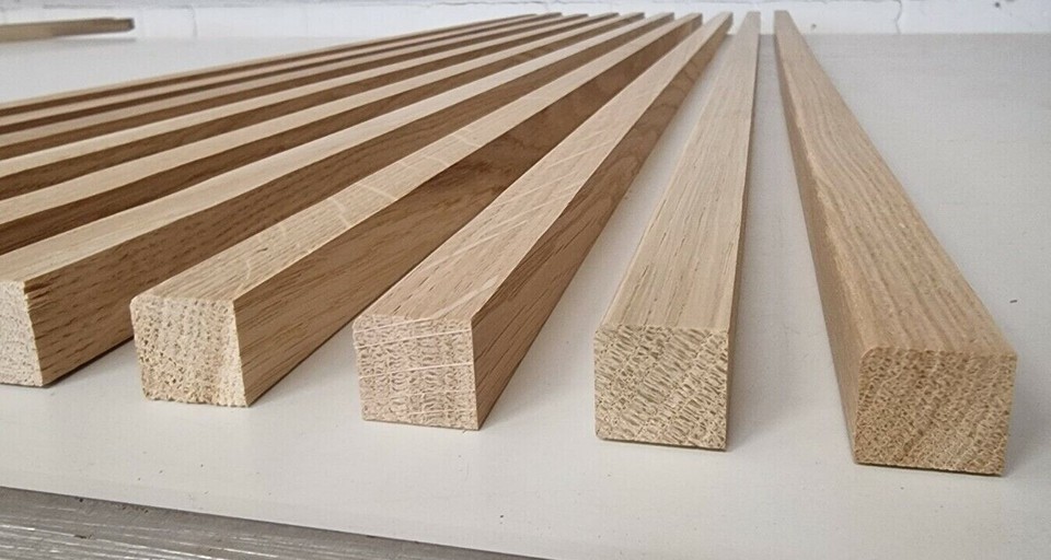 Hardwood Oak Beading 20x20 Window Glazing,Square or 1 Rounded Edge ...