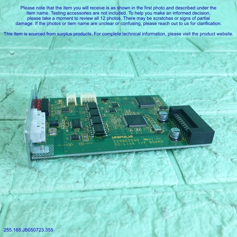 Unipulse 2298E22A0, CC-Link I/F Board F372 as photo sn:C192 DHLtoUS | eBay