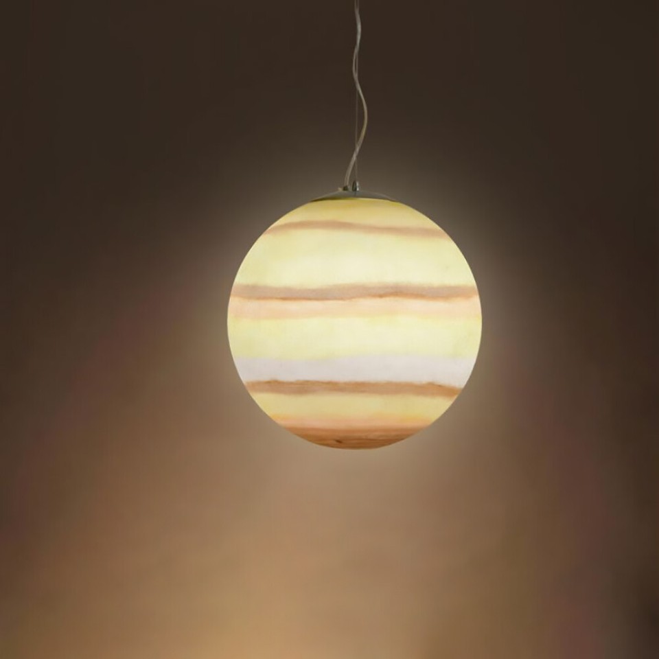 Acrylic Planet Pendant Lamp Bedroom LED Iron Light Globe Ceiling ...