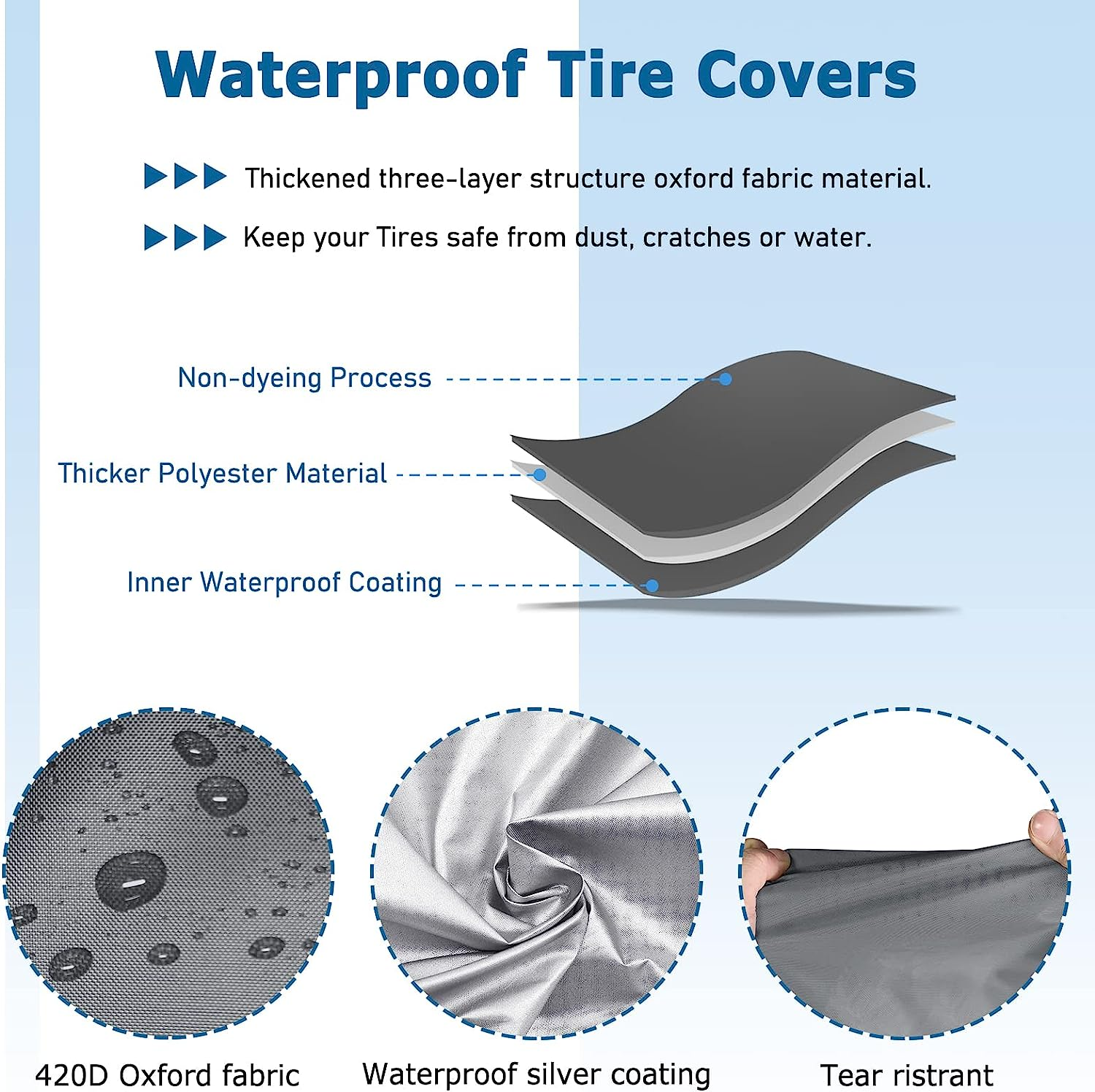 Tire Storage Cover,Seasonal TireCover Waterproof Tire Storage Bag Fits ...