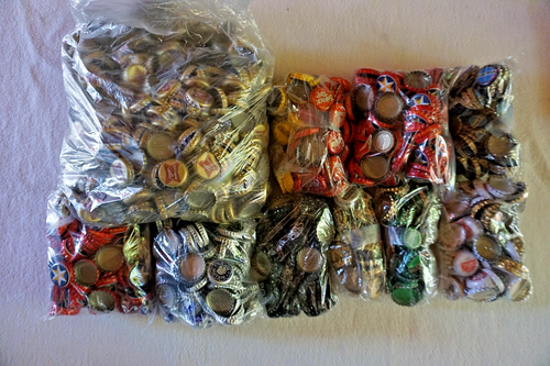 Beer Bottle Caps Lot - 6.8 lbs. Many Sorted Colors - Undented - Huge ...