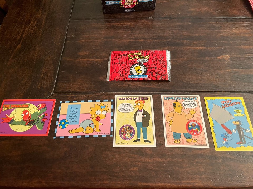 (1) Sealed Pack 1994 Skybox Simpsons Series 2 With Rare Arty Art Cards ...