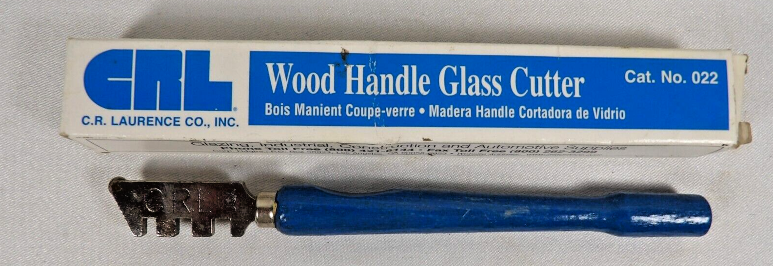 Glass Cutter C. R Laurence CRL 022 Wood Handle New in Box | eBay