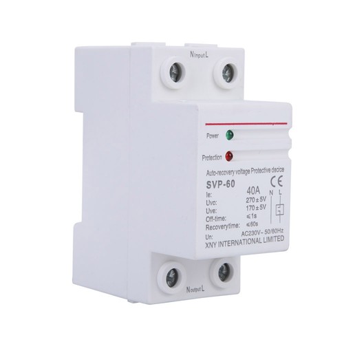 230V 40A Automatic Recovery Overvoltage&Undervoltage Protection Device ...
